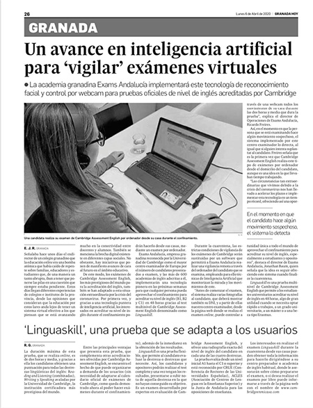 Cambridge permitirá por primera vez hacer exámenes de inglés desde casa ... Cambridge permitirá por primera vez hacer exámenes de inglés desde casa ...